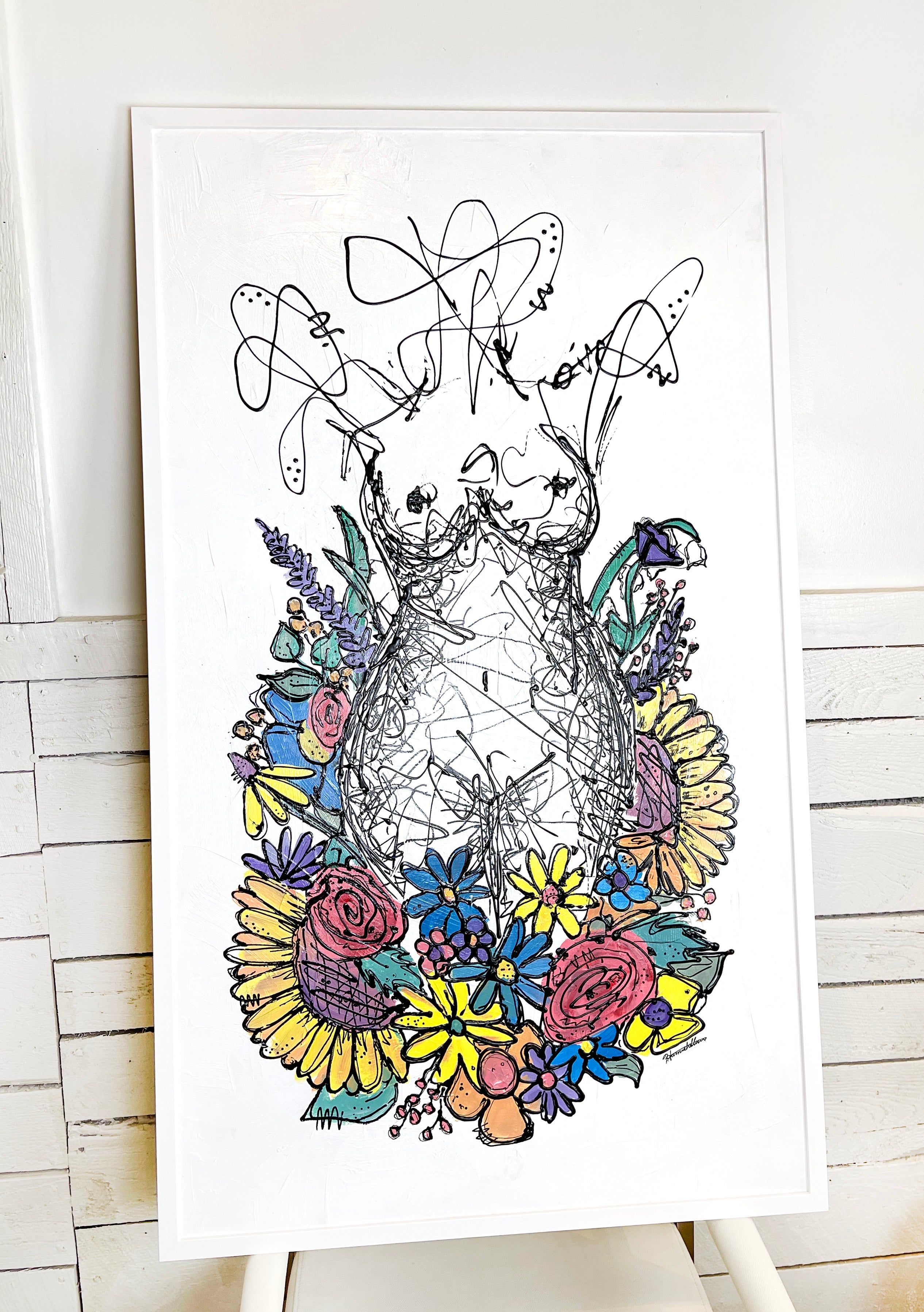 Large Canvas Scribble Ladies – Designed By Hannah